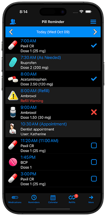 Pill Reminder - An app that helps you remember to take your medications ...
