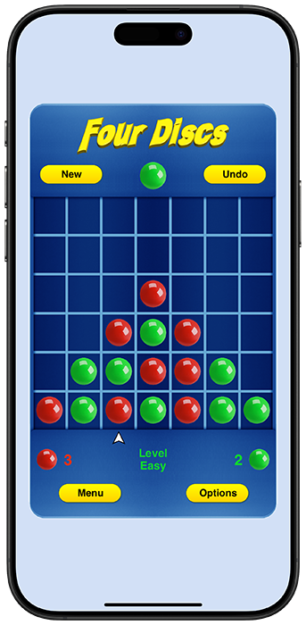 Four Discs (Four in a Row) - Fun and challenging game